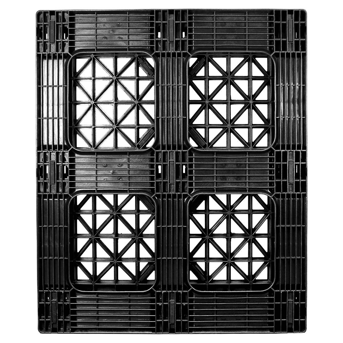 40 x 48 Heavy Duty Rackable Plastic Pallet w/ 3 Fiberglass...