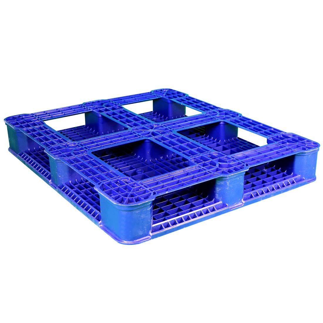 40 x 48 Rackable Plastic FDA Pallet - Blue w/Lip | One Way...