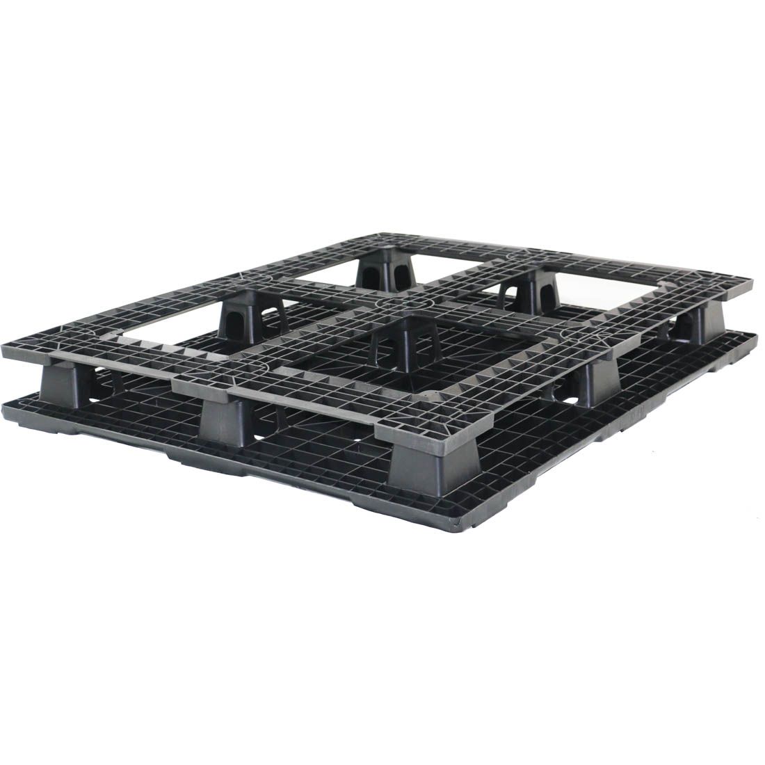 40 x 48 Rackable / Stackable Mid-Duty 6 Runner Plastic Pallet
