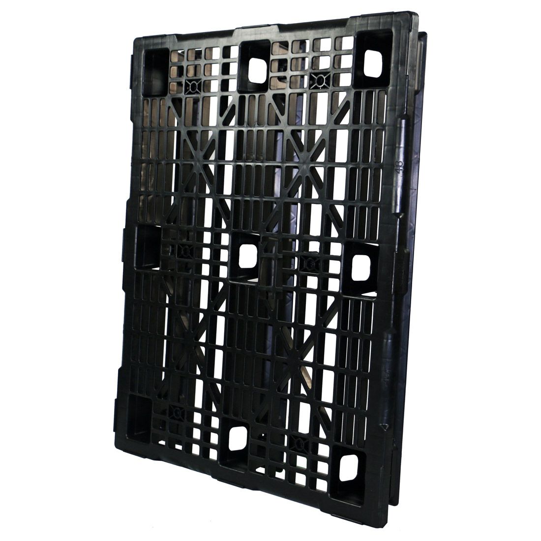 40 x 48 Stackable Mid-Duty Plastic Pallet With Safety Lip - 3...