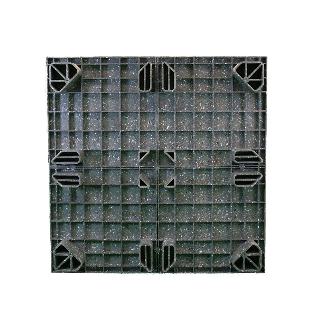 48 x 48 Zeus Solid Deck Stackable Plastic Display Pallet | One Way...