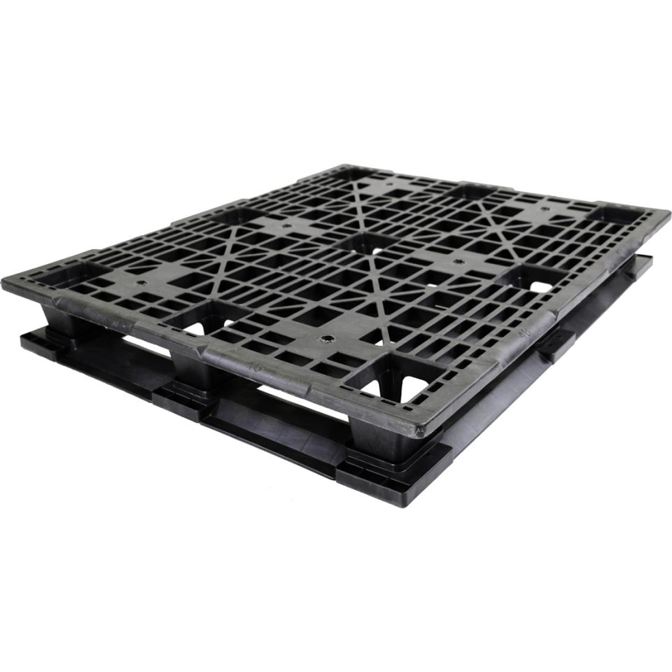 40 x 48 Rackable Stackable Medium-Heavy Duty 6 Runner Plastic...