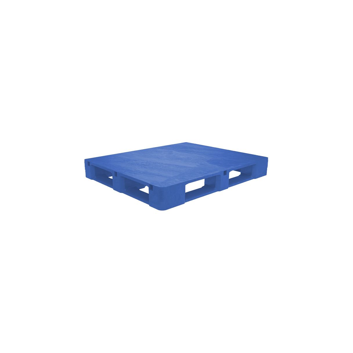40 x 48 Rackable FDA HD Closed Deck Plastic Pallet - 3 Rods - Blue...